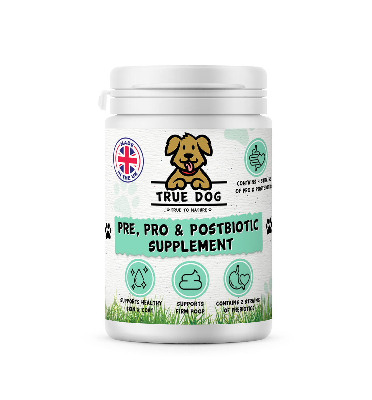 Pre, Pro & Post Biotic Supplement for Dogs | Gut Health – True Dog UK