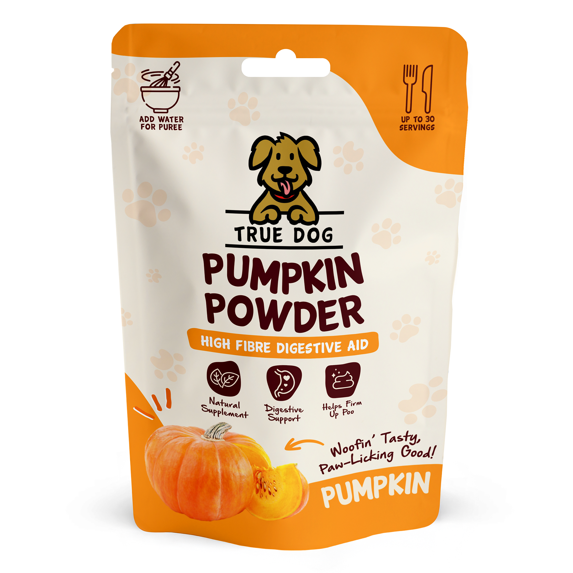 200g Pumpkin Powder | Natural Digestive Supplement – True Dog UK